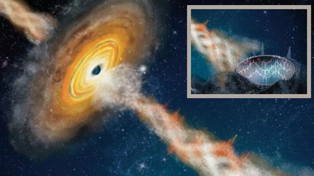 Scientists detect first-of-its-kind signals from a wobbly black hole Scientists detect first-of-its-kind signals from a wobbly black hole
