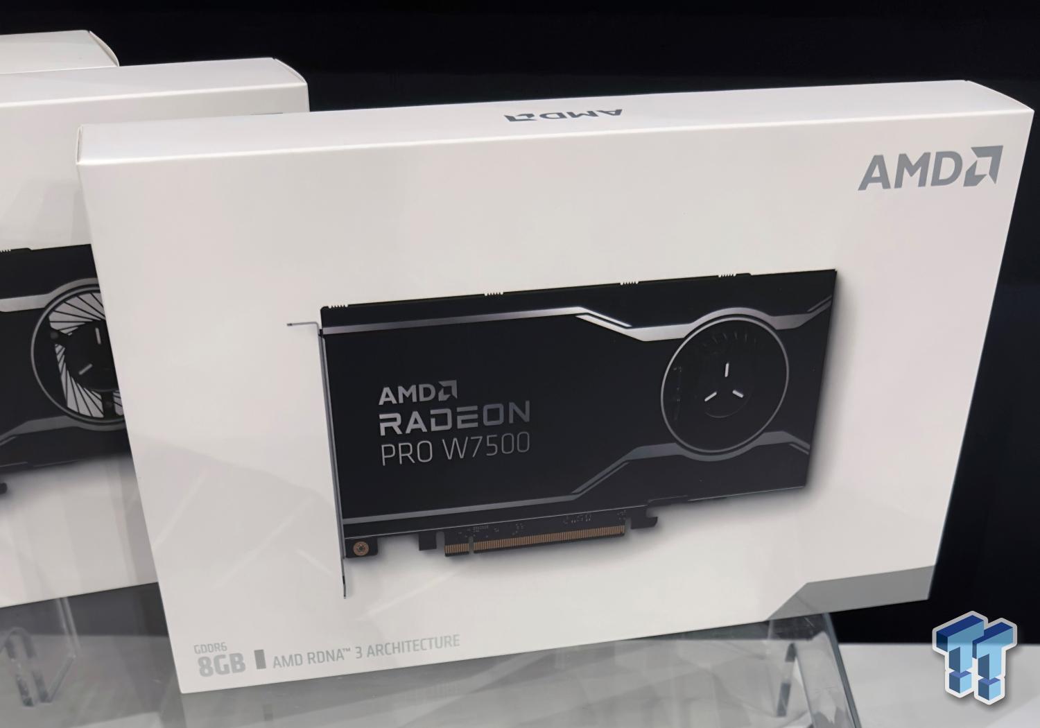 AMD's new professional graphics GPU, the Radeon PRO W7600, shows its ...