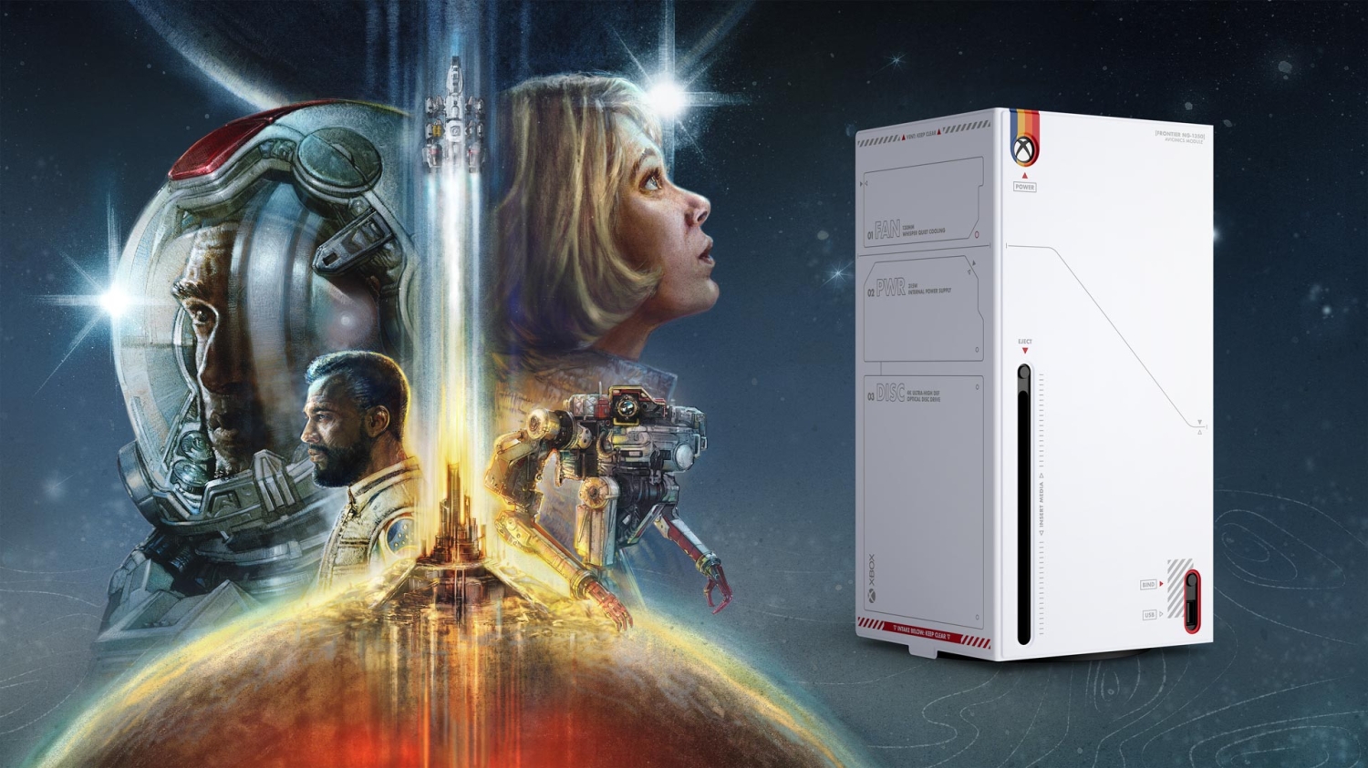 Official Xbox Series X wraps revealed with NASA-inspired Starfield design
