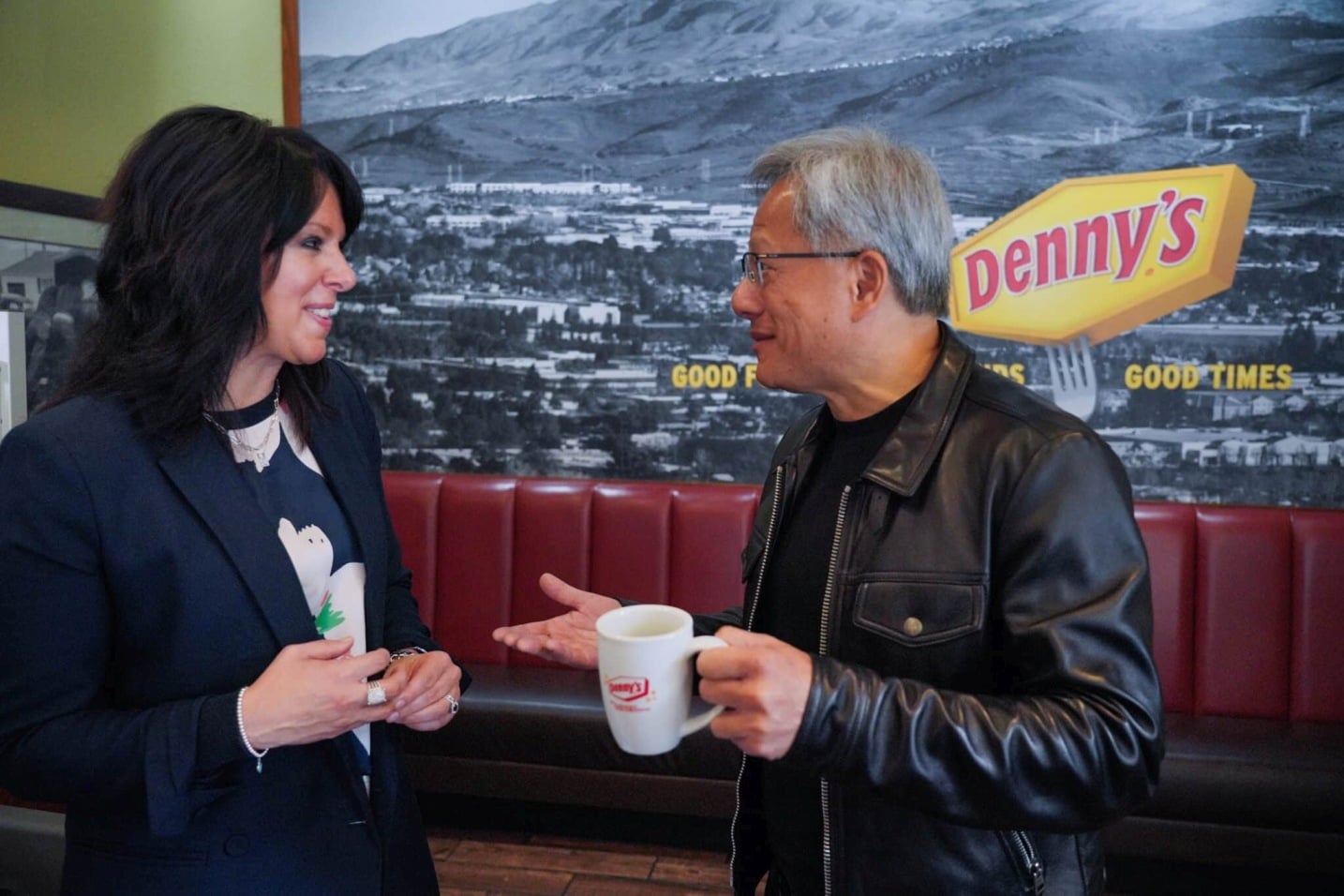 NVIDIA got a plaque at this Denny's restaurant, the birthplace of the trillion-dollar company