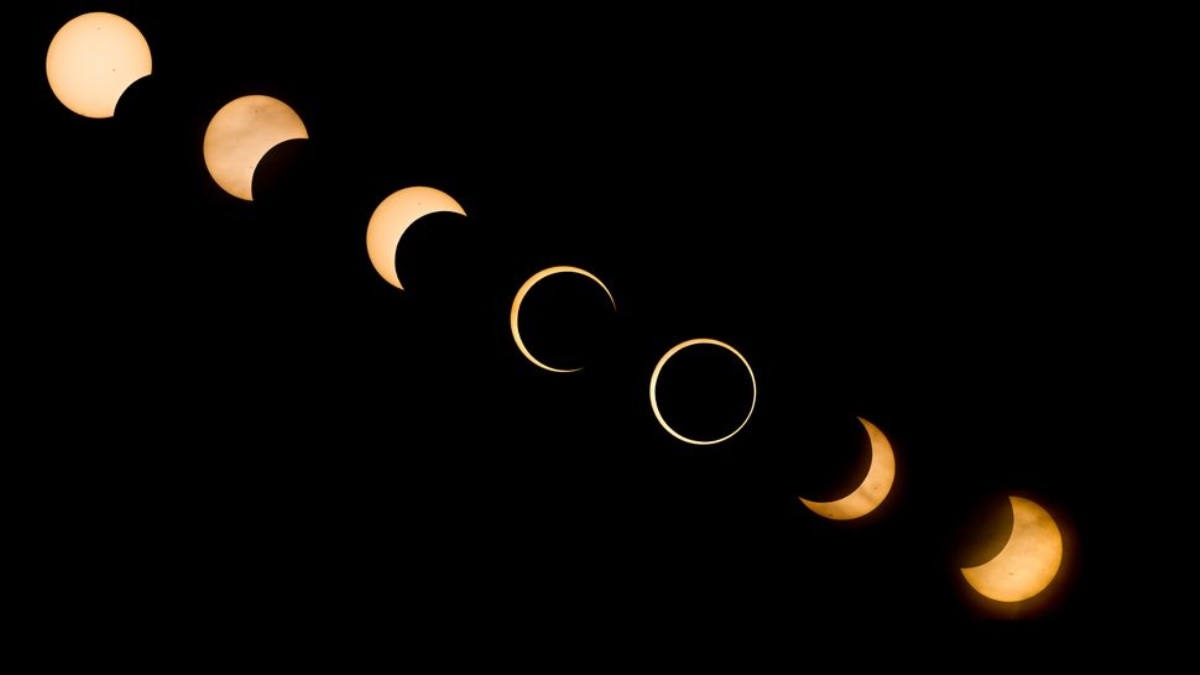 Stunning videos of the October 2023 solar eclipse were captured from ...