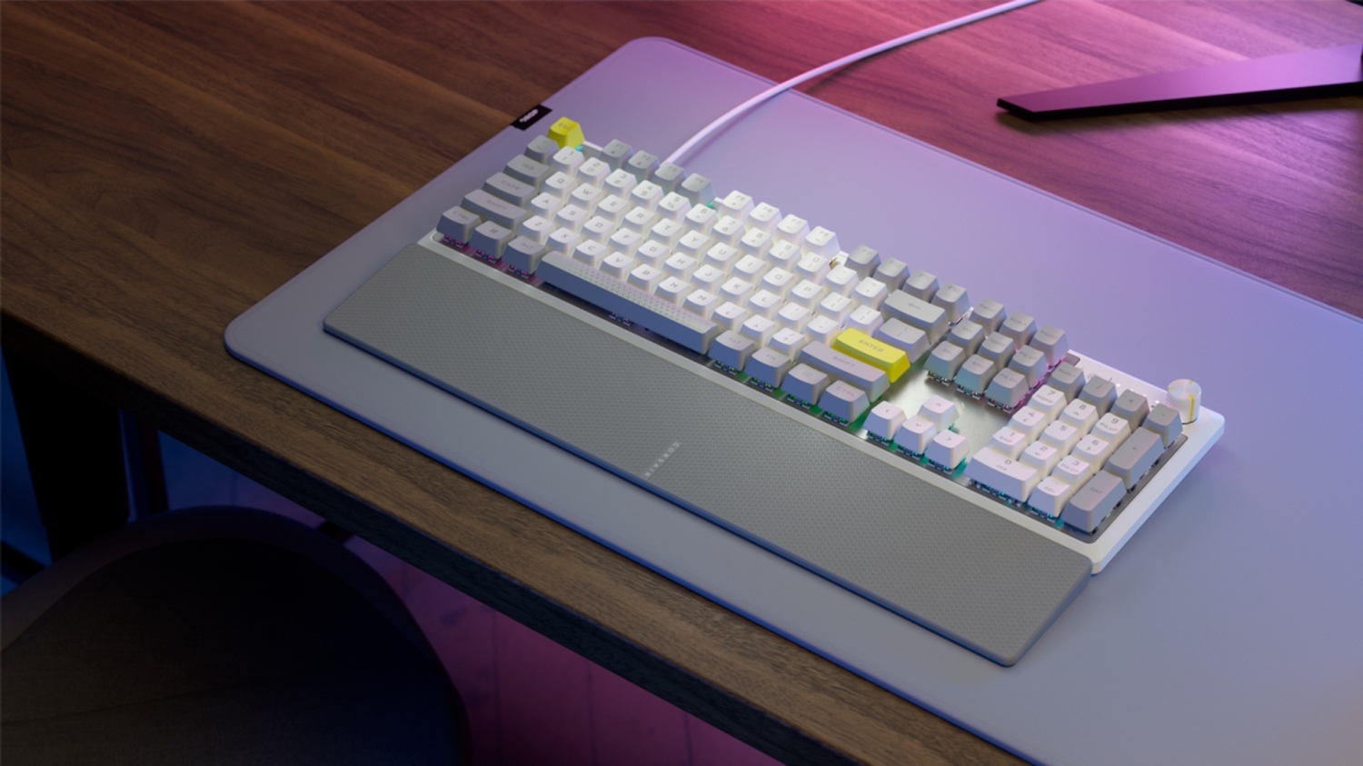 CORSAIR launches K70 CORE SE gaming keyboard in stylish white, yellow ...