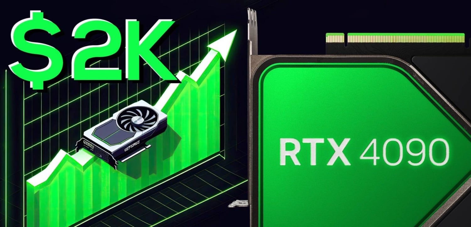 NVIDIA's GeForce RTX 4090 is now above $2000 in the US, stock is also low