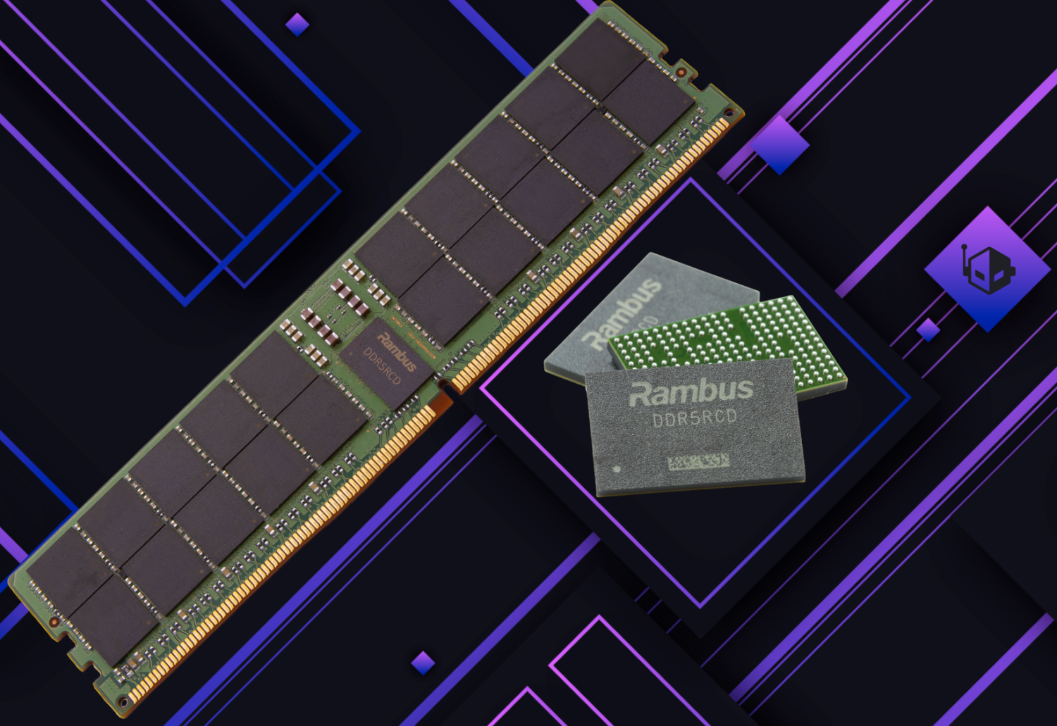Rambus using industry's first 4th Gen RCD DDR5 RAM in data center servers, up to 7200 MT/s