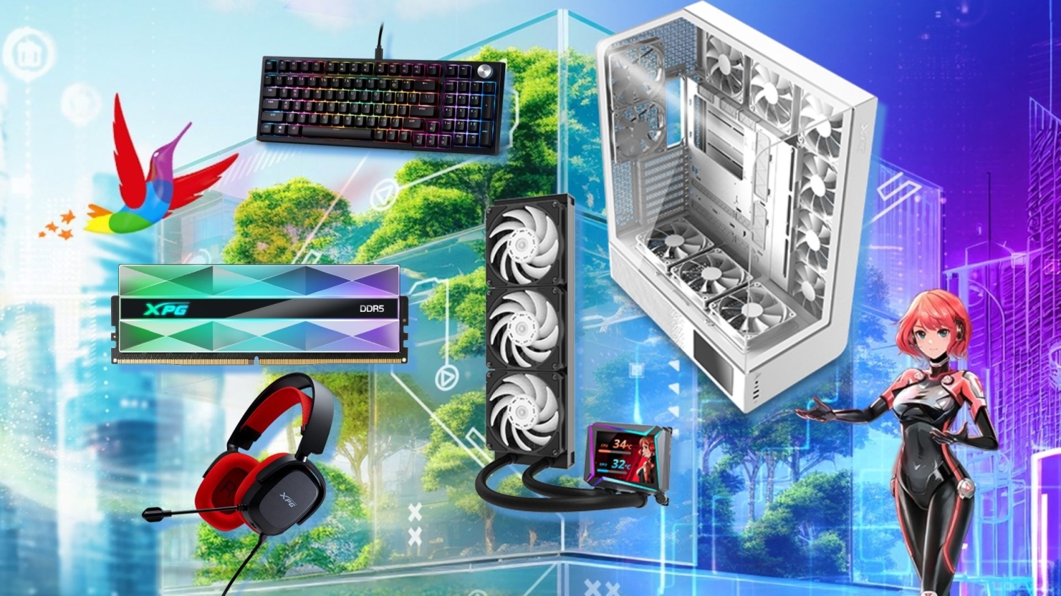 XPG's CES 2024 lineup features Project NeonMax 8000 DDR5 Memory that ...