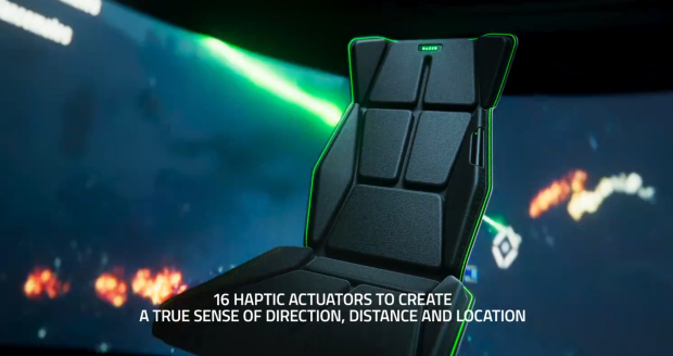 Razer unveils the world's first HD haptics gaming chair cushion