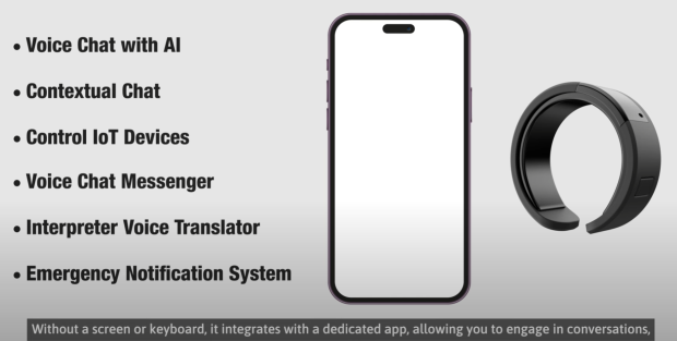 World's first whispering AI ring unveiled at CES 2024