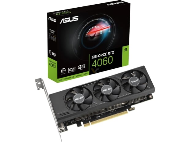 The new ASUS GeForce RTX 4060 LP BRK is a low-profile beast GPU with a triple-fan cooler