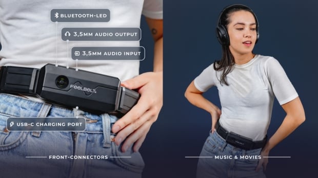 Feelbelt is designed to immerse you in sound as it 'transmits every ...