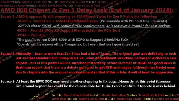 AMD's next-gen Zen 5 and new X870E motherboard detailed leaked ...