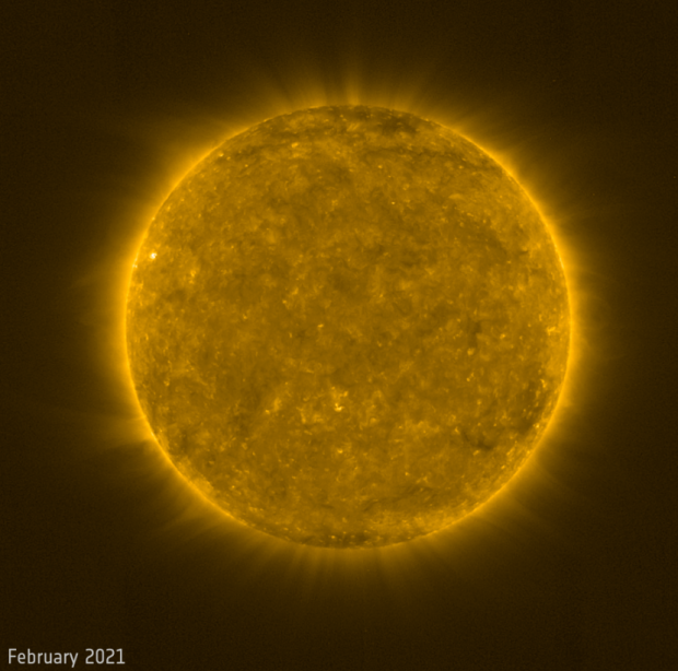 Stunning photo of the Sun erupting in fiery rage captured by space probe