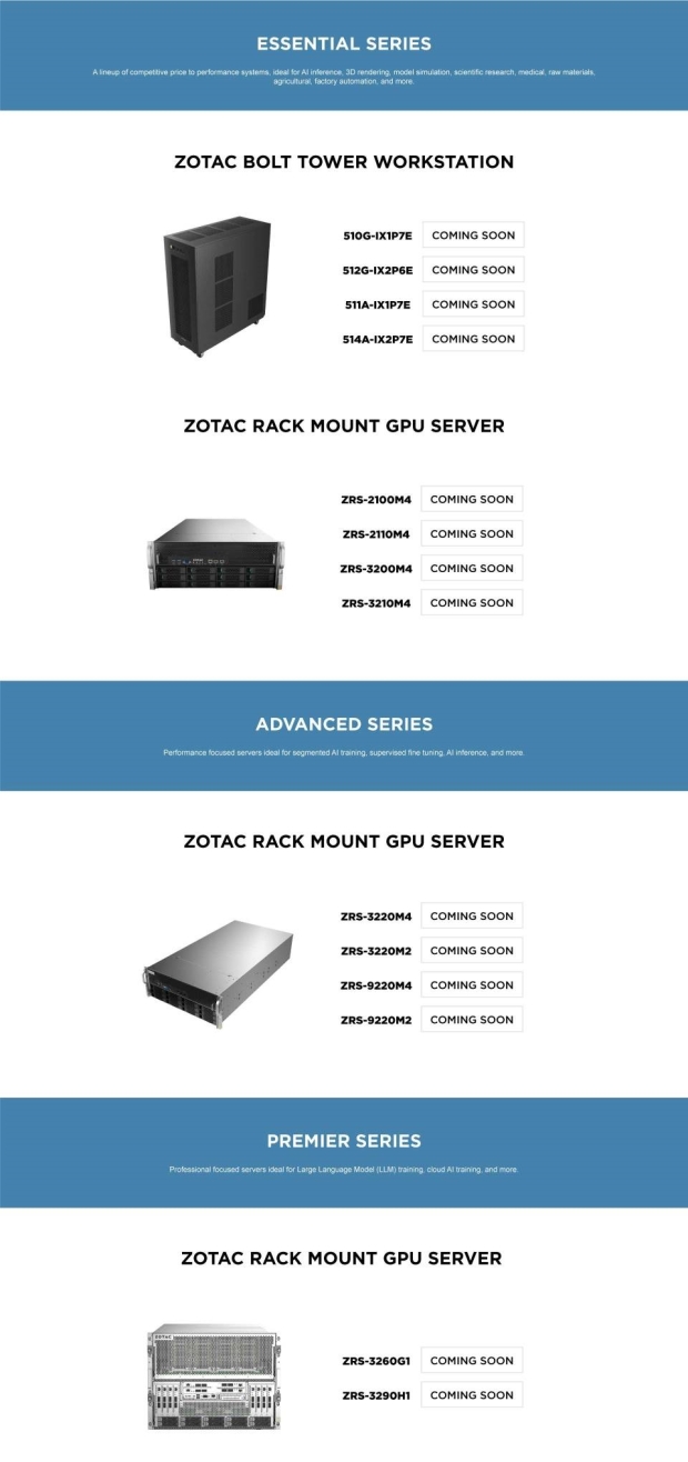 ZOTAC's new HPC server can take 2 x Intel Xeon CPUs, 10 x GPUs and 12 ...