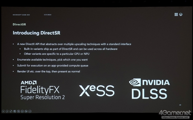 Microsofts Directsr Makes It Simple For Developers To Add Upscaling But Defaults To Fsr