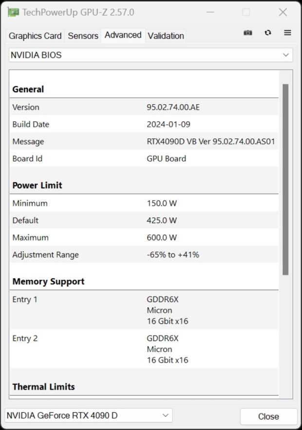 ASUS ROG STRIX GeForce RTX 4090 D gets unlocked 600W, now faster than RTX 4090