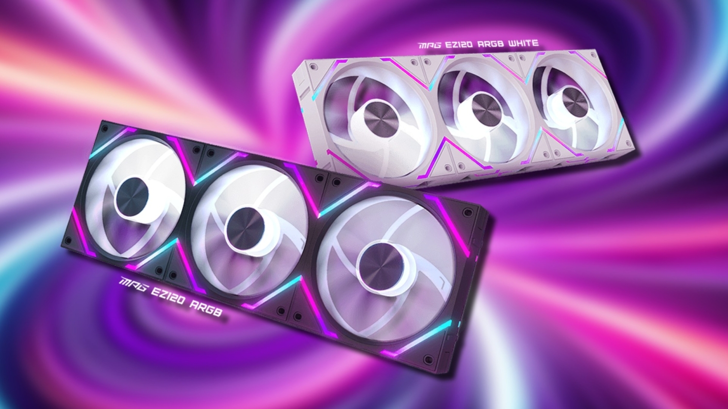 Msis New Mpg Ez120 Argb Fans Are Magnetic And Join Together Requiring Only A Single Cable