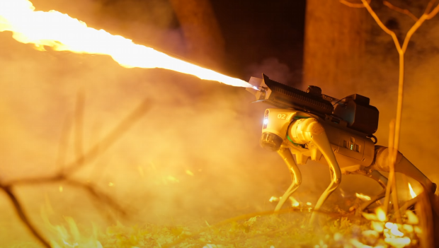 World's first robot dog with a flamethrower is now available to purchase