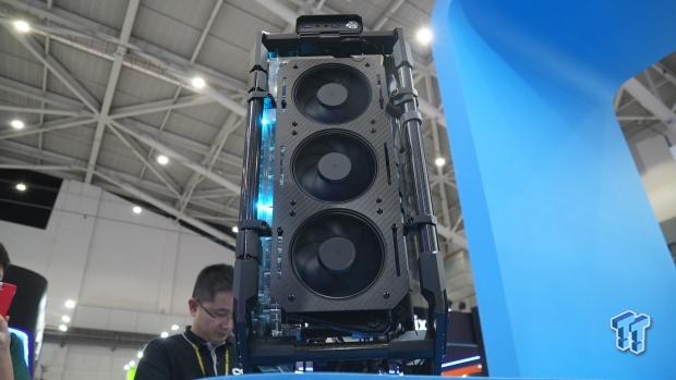 Alphacool unveils fully modular skeleton PC case made of carbon fiber