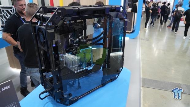Alphacool unveils fully modular skeleton PC case made of carbon fiber