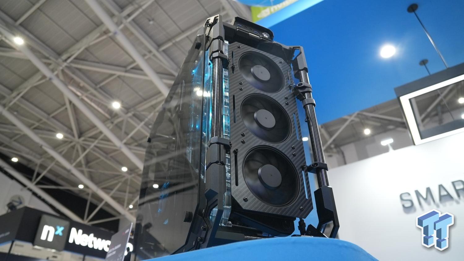 Alphacool unveils fully modular skeleton PC case made of carbon fiber