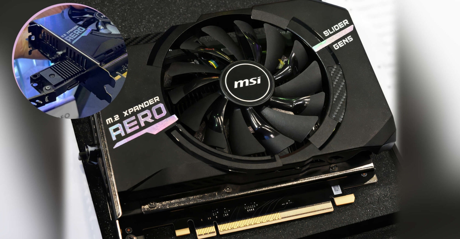 MSI teases M.2 XPANDER-AERO SLIDER Gen5: looks like a GPU, cools your ...