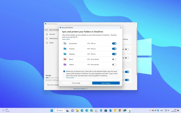 Microsoft Caught Turning On Automatic Onedrive Folder Backup In Windows 11