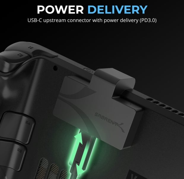 Sabrent USB Type-C 3-Port Gaming Hub for Steam Deck will amplify your ...