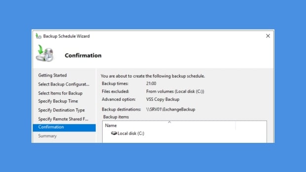 How to Use Windows Server Backup for Backing Up and Restoring an Exchange Server