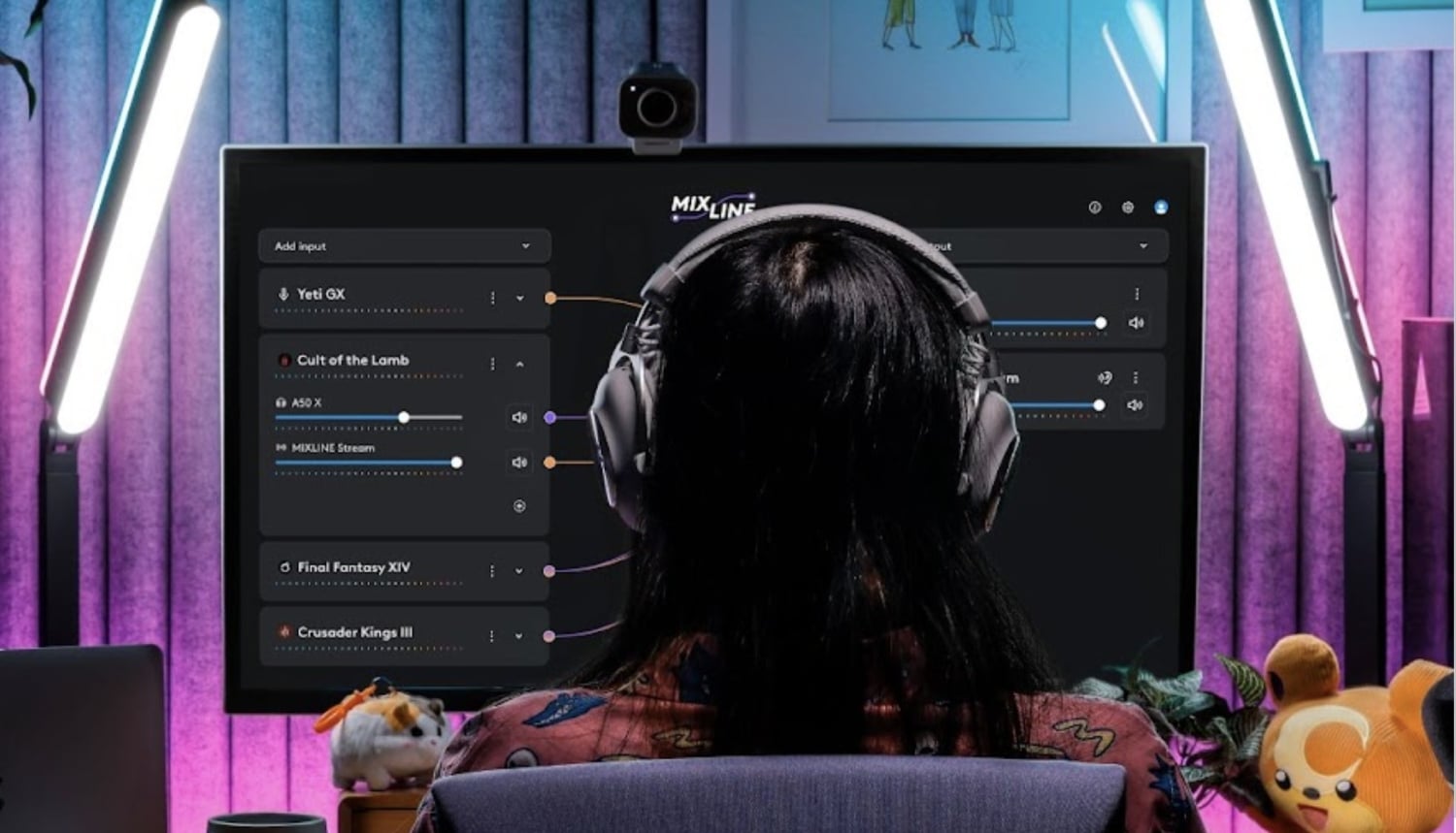 Logitech MIXLINE is a new and free audio-mixing app for creators and gamers