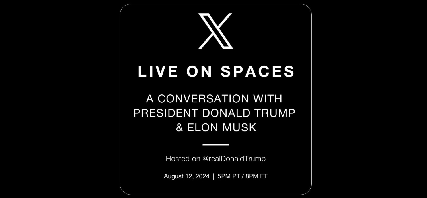 Here's how to watch the historic interview with President Donald Trump and Elon Musk on X today